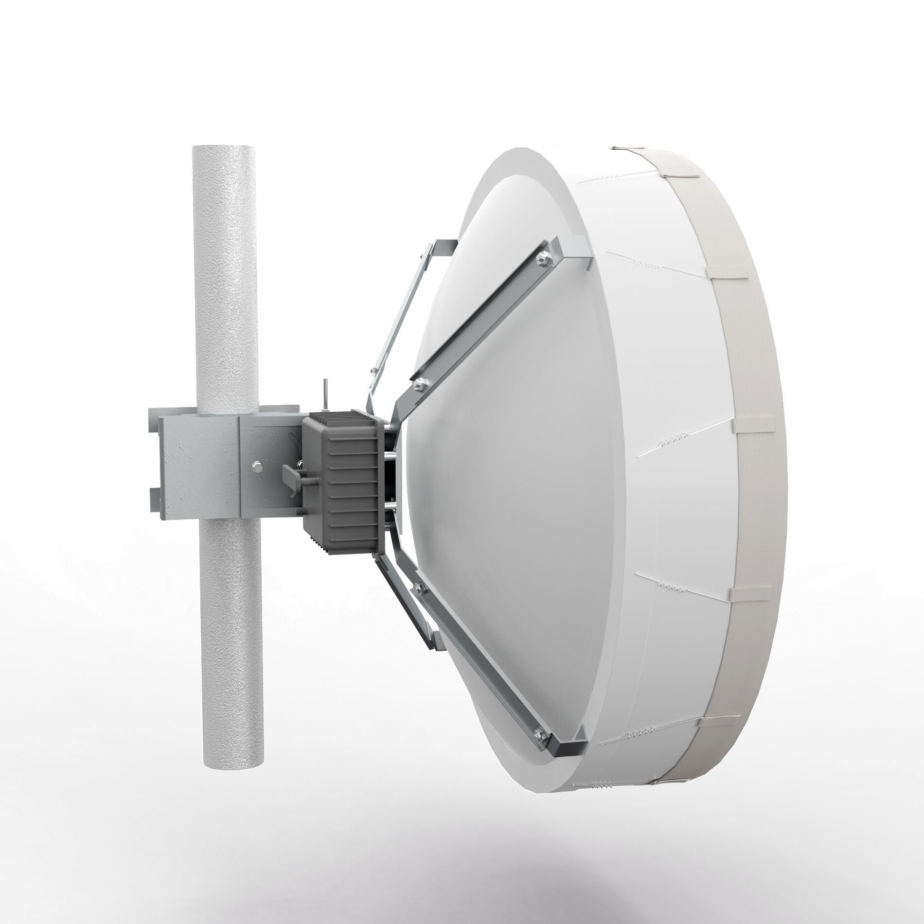 Broadband Microwave Parabolic Antenna for Voice Data and Video Transmission